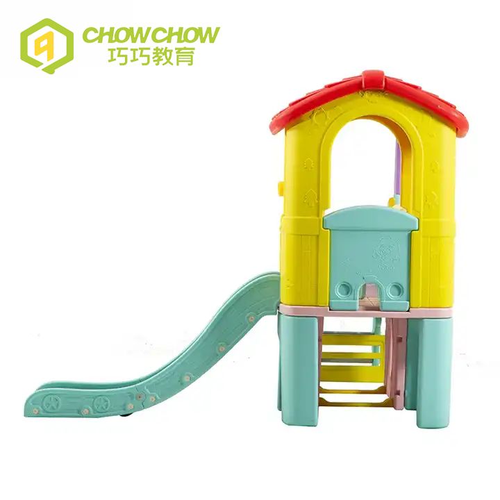 Colorful Children Plastic Playhouse Slide Indoor Playground Set - Buy ...